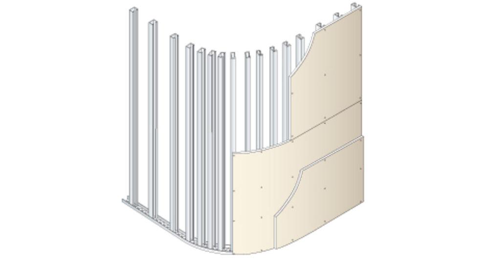 Cloison PRÉGYMÉTAL contour D98/62 - EI60 - 48dB - M62-35 - Isolant ...