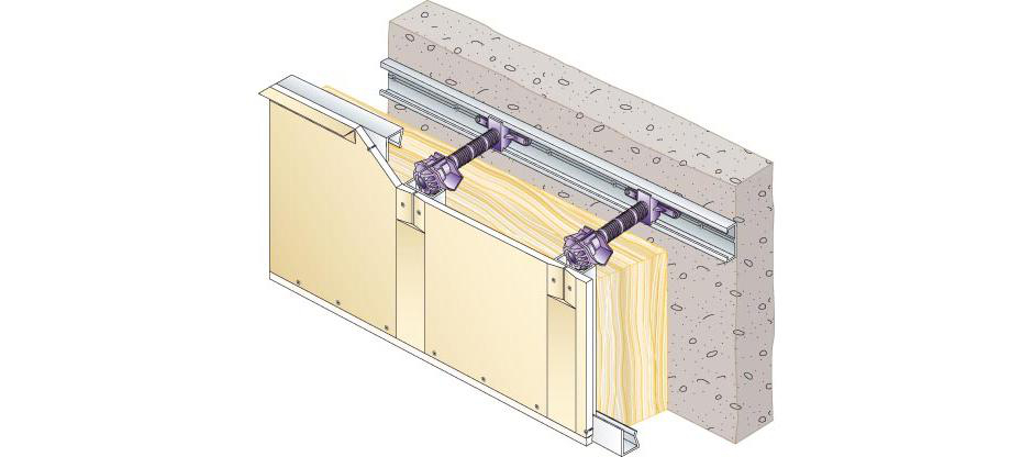 Contre-cloison PRÉGYMÉTAL sur fourrures - 1 BA13 - Fourrure S47 - appuis intermédiaires et ...